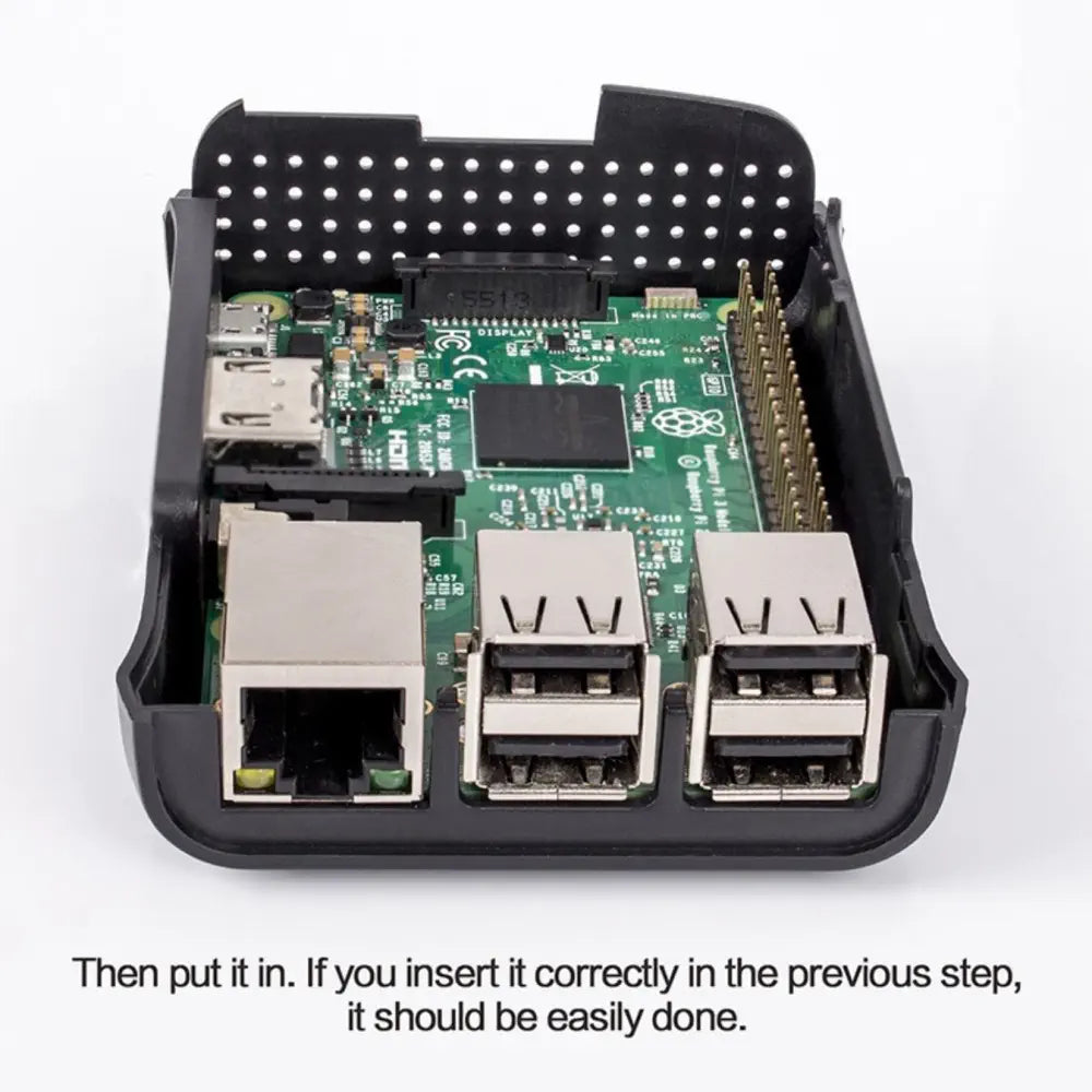 ABS ケース Raspberry Pi（2/3 & B+）用 ファン付き - RobotShop