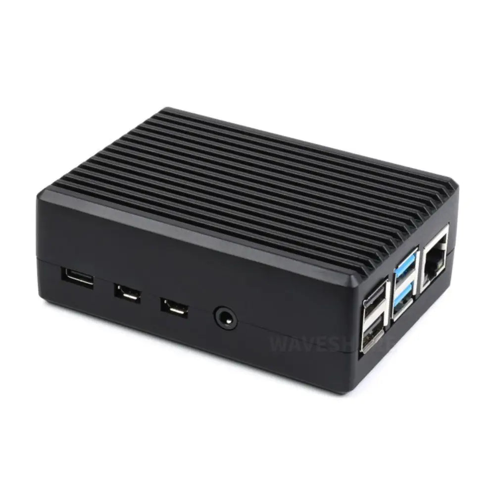 Aluminum Stripe Grooved Case For Raspberry Pi 4 Inner Heatsink Pillars