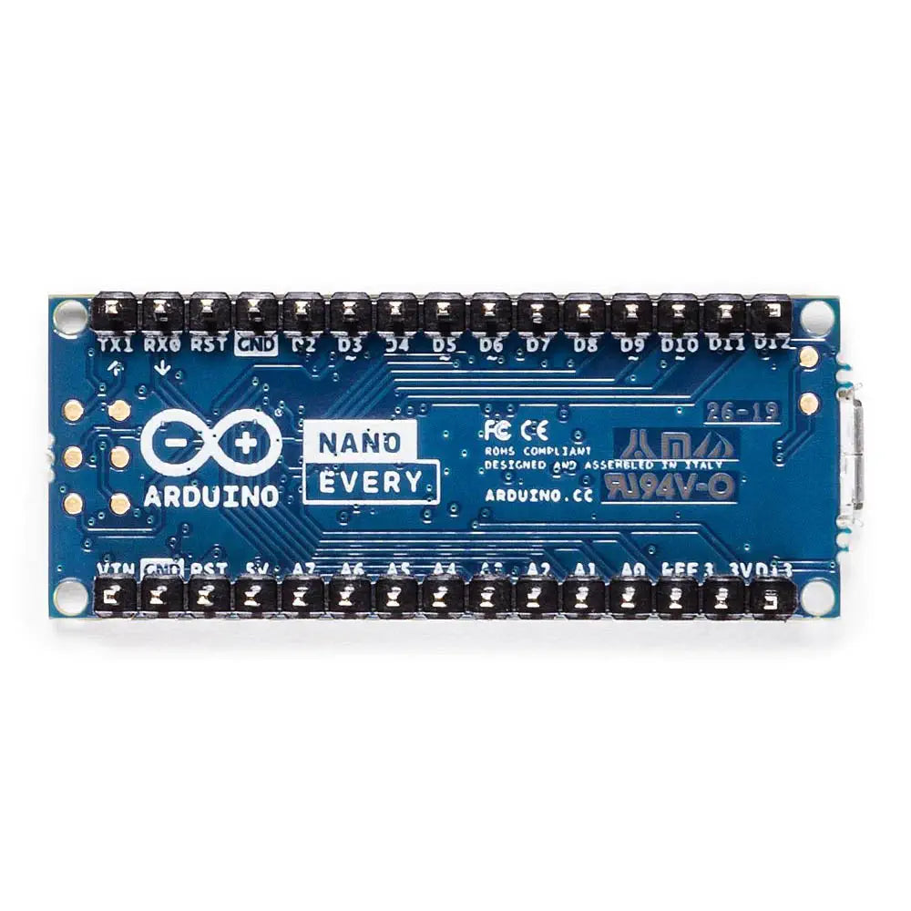 ヘッダ付き Arduino Nano Every マイクロコントローラ - RobotShop