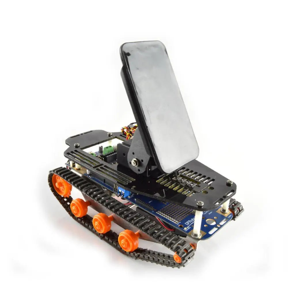 DFRobotShop ローバーV2 - Arduino互換 トラック型ロボット(スマートフォン用キット) - RobotShop DFRobotShop ローバーV2 - Arduino互換 トラック型ロボット(スマートフォン用キット) - RobotShop