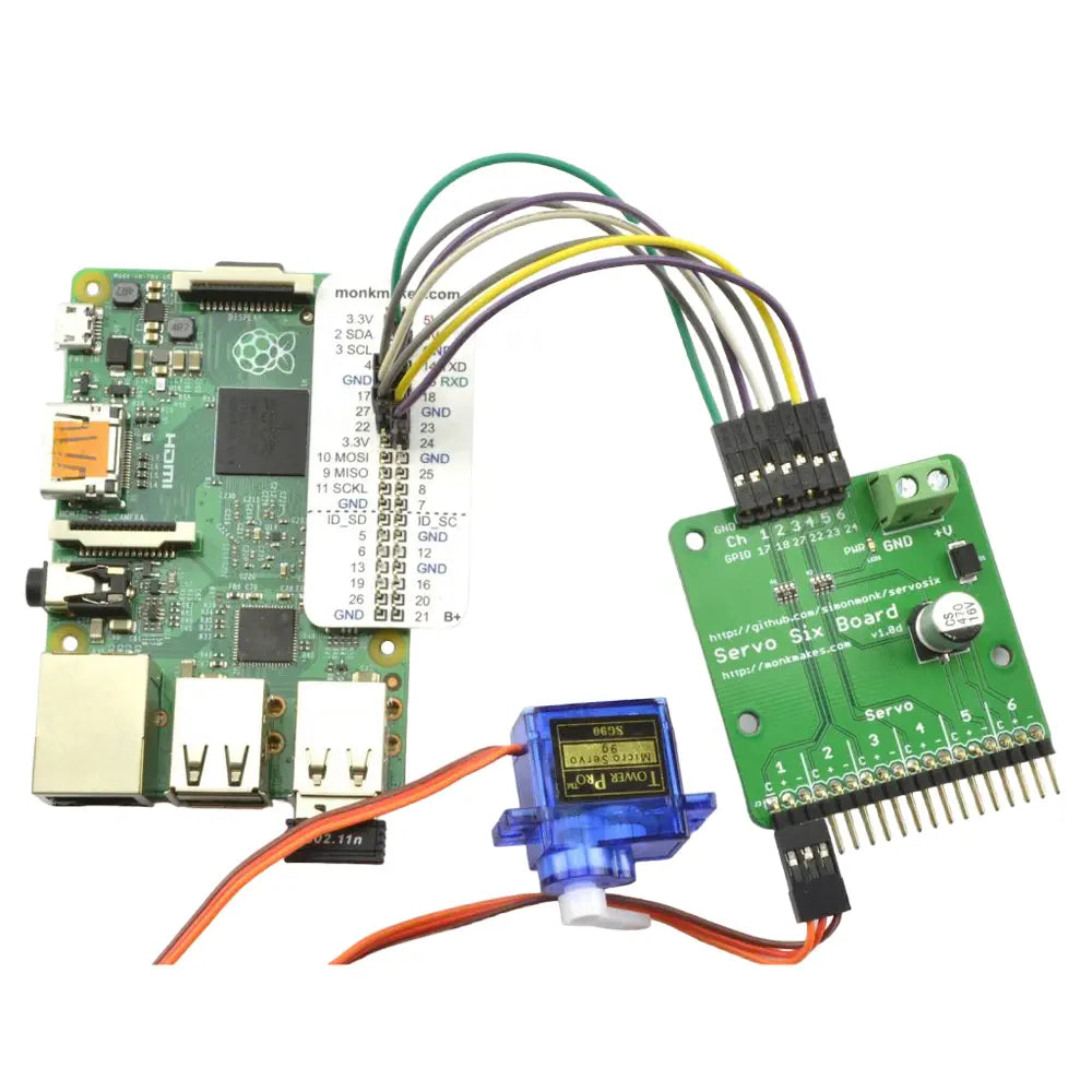 Monk Makes ServoSix (Board Only) - RobotShop