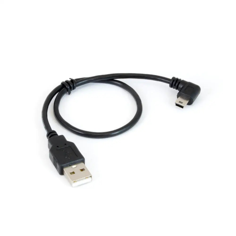 Phidgets USB-A to Mini-B Cable 28Cm right Angle - RobotShop