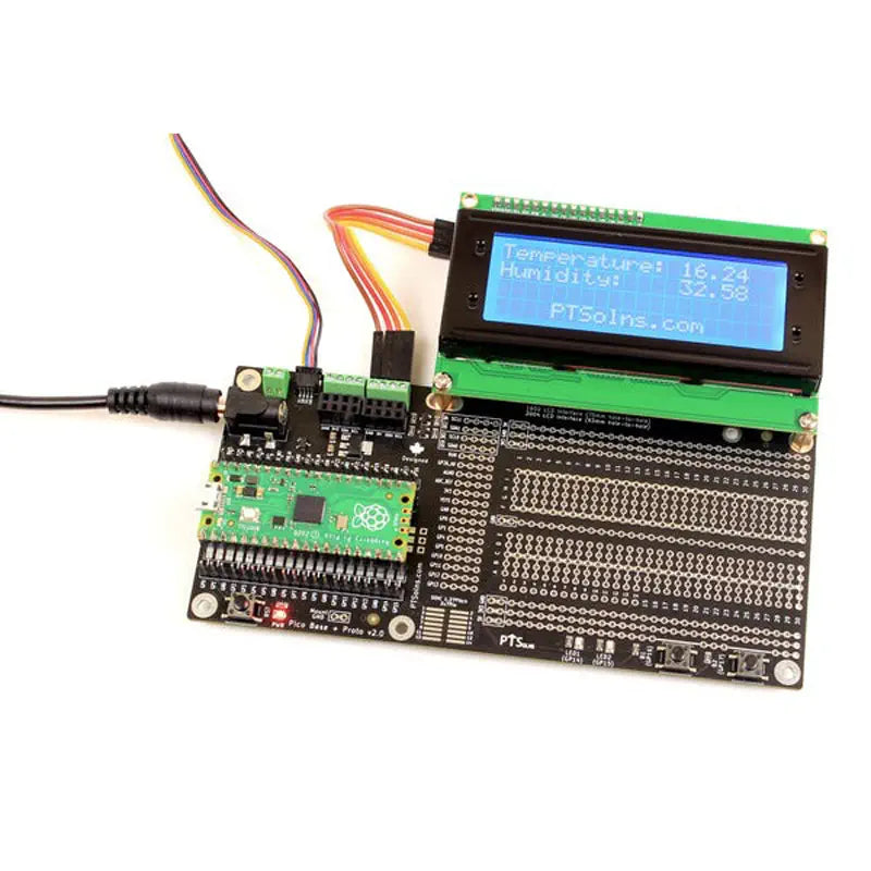 PTSolns Raspberry Pi Pico拡張ボード (Pico Base + Proto) - RobotShop