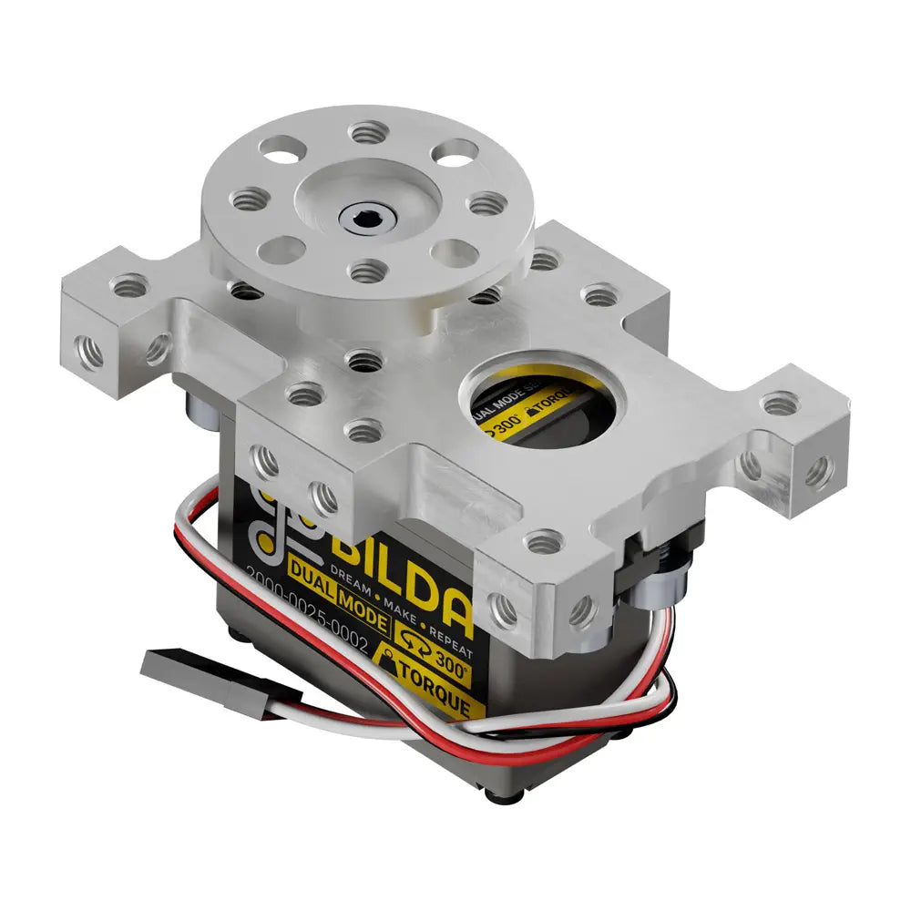 Servocity コンパクトサーボブロック 標準サイズ、h25t スプライン、ハブシャフト Robotshop