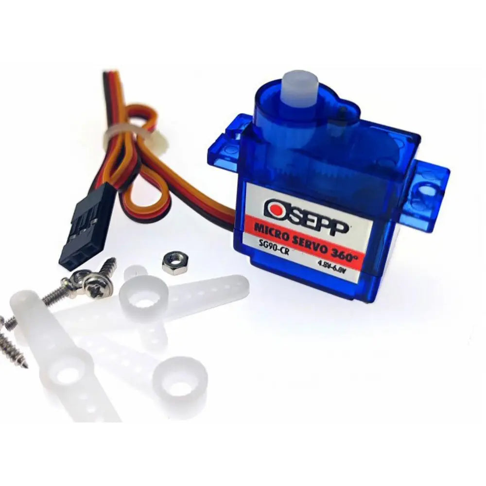 OSEPP SG90CR プラスチックギアサーボ 360° - RobotShop