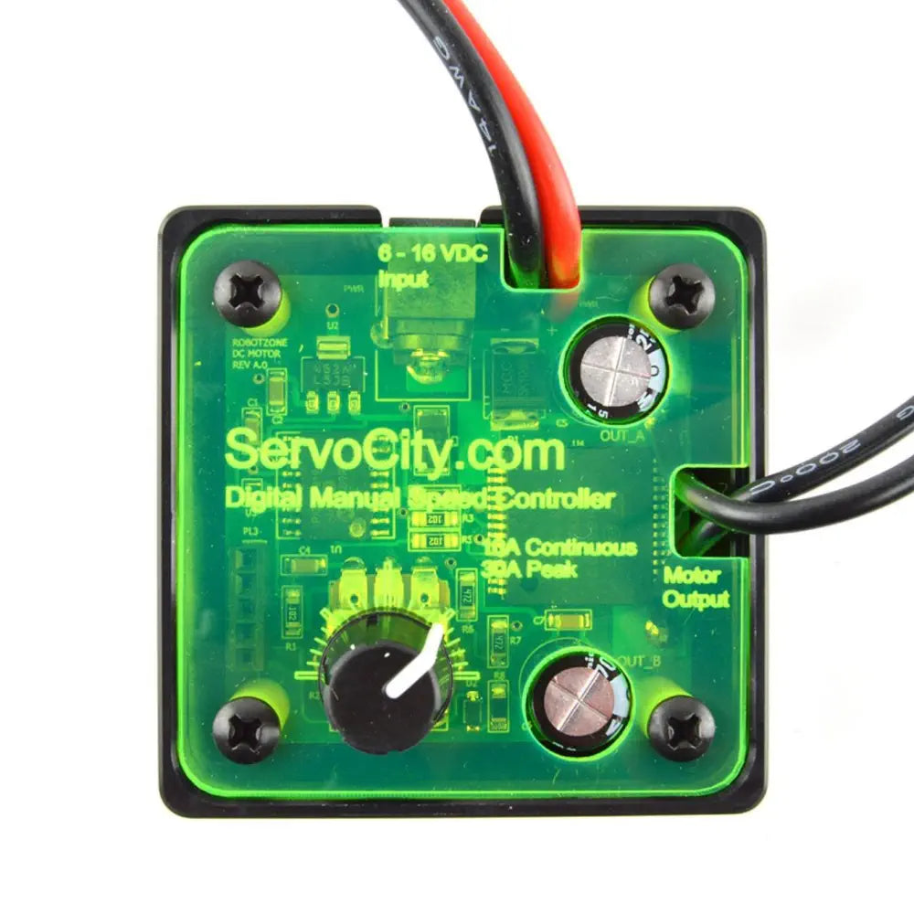 10A マニュアルデジタルスピードコントローラ - RobotShop