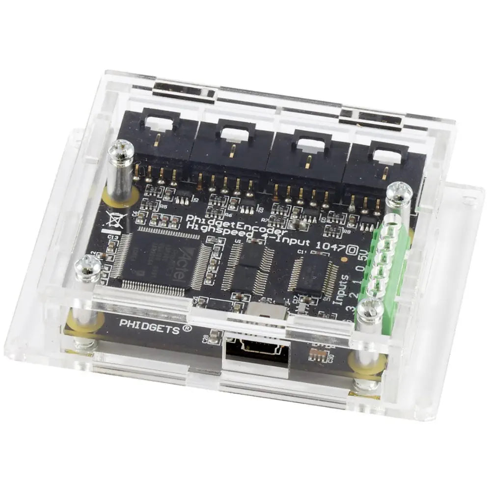 Acrylic Enclosure for Phidgets Encoder HighSpeed USB 4-Input - RobotShop