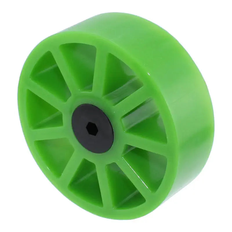 AndyMark 3in. Compliant Wheel 5mm Hex Green - RobotShop