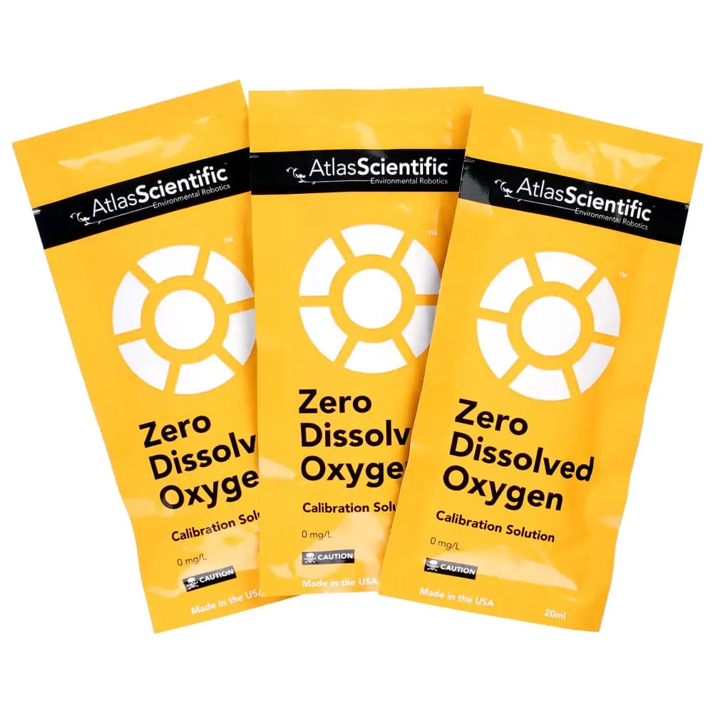 Atlas Scientific Zero Dissolved Oxygen Calibration Set (3 Pouches ...