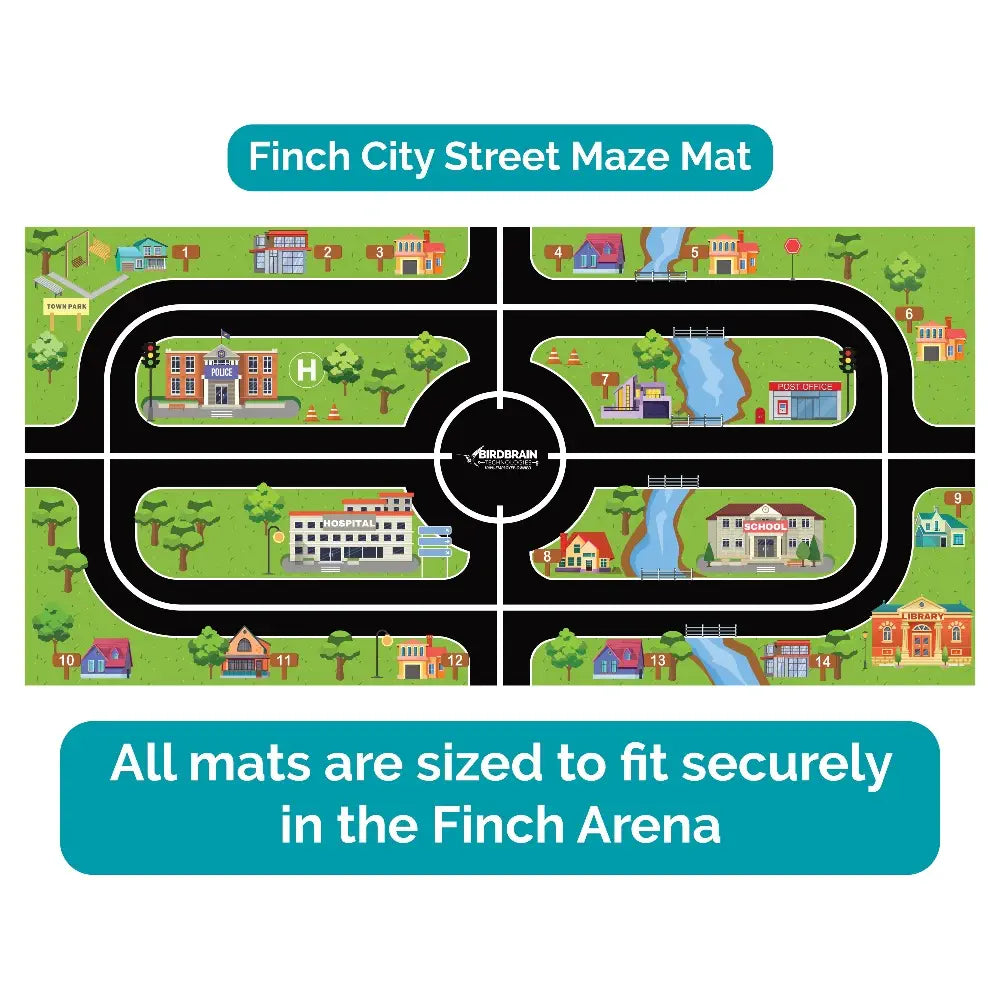 BirdBrain Finch City Street Maze Mat - RobotShop