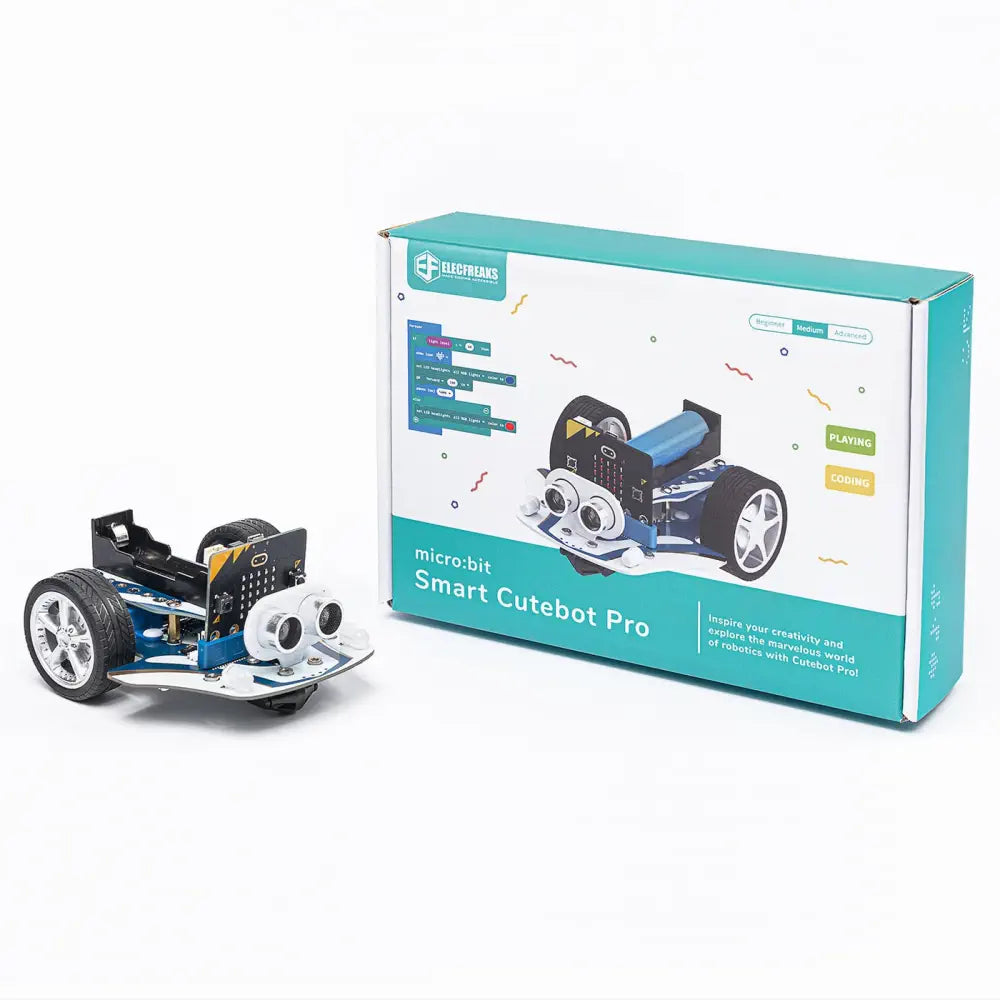 ELCFREAKS Smart Cutebot Pro micro:bit用 プログラミングロボットカー (micro:bit 別売 ...