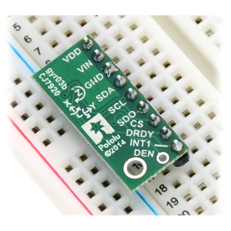 L3GD20H 3-Axis Gyro with Voltage Regulator - RobotShop