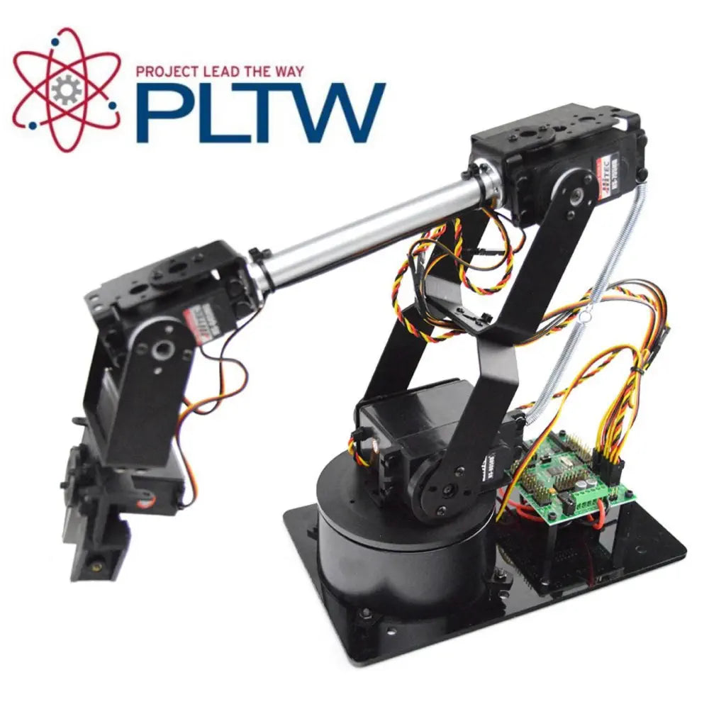 Lynxmotion SES-V1 AL5D PLTW ロボットアーム (5 DoF) 組み立て済み - RobotShop