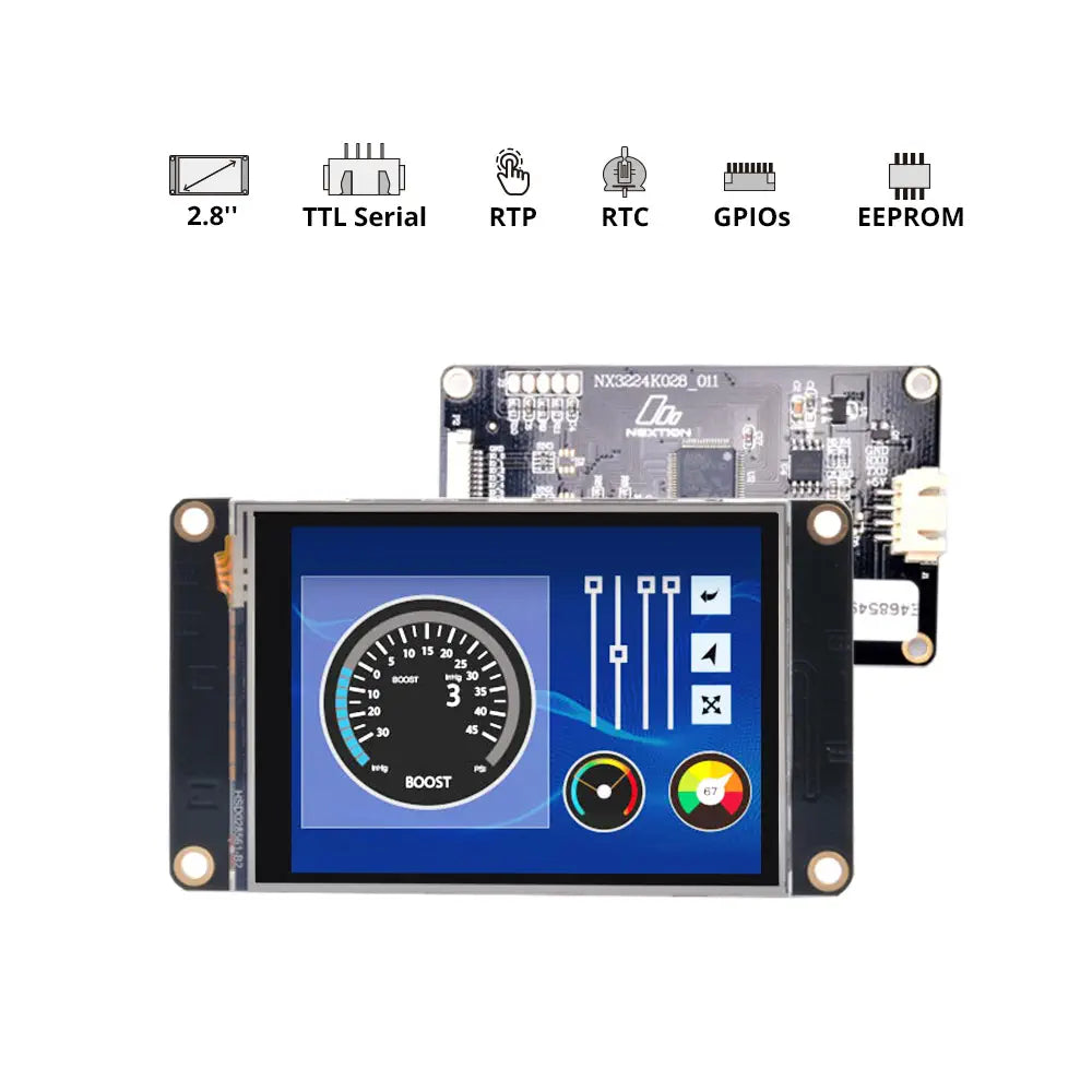 Nextion 2.8” Enhanced Series HMI Touch Display (NX3224K028) - RobotShop