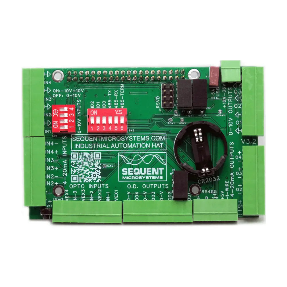 Sequent Microsystems Industrial Automation 8-Layer Stackable HAT for Raspberry Pi - RobotShop