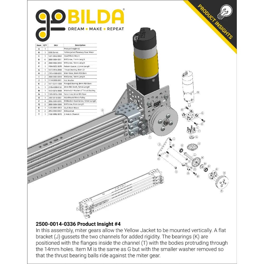 ServoCity Steel Viper-Slide (14ボール キャリッジ、長さ 336mm、移動量 244mm) - RobotShop
