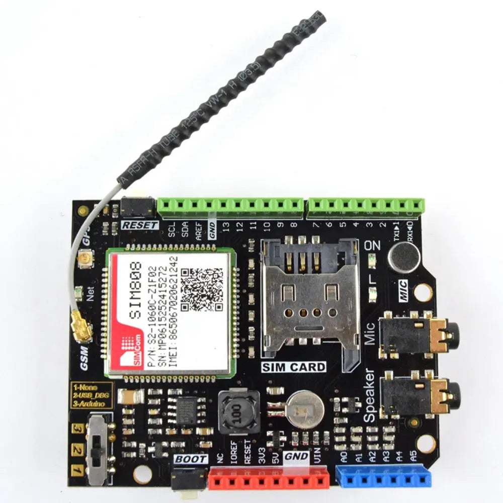 SIM808 GPS/GPRS/GSM Arduino Shield - RobotShop