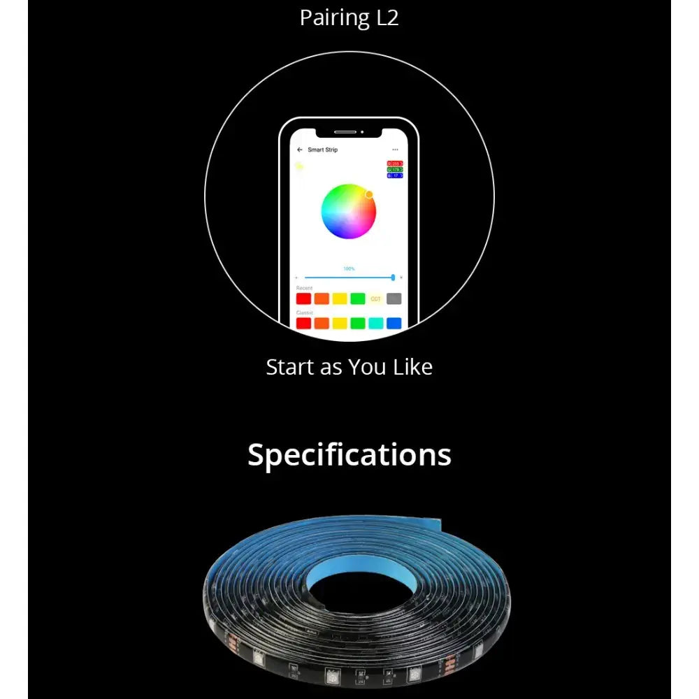 SONOFF L2 Smart LED Light Strip (3x 2M) - RobotShop