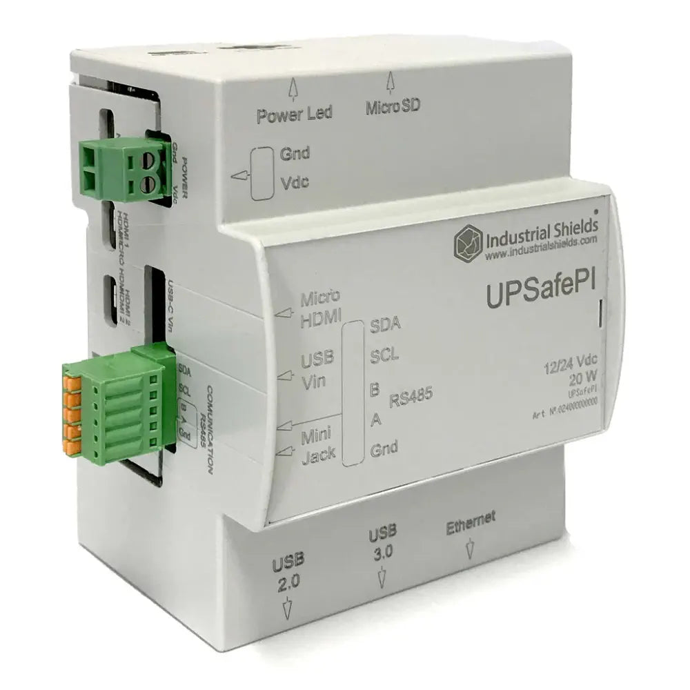 UPSafePI 工業用UPS（Raspberry Pi 4B (2GB) 搭載） - RobotShop