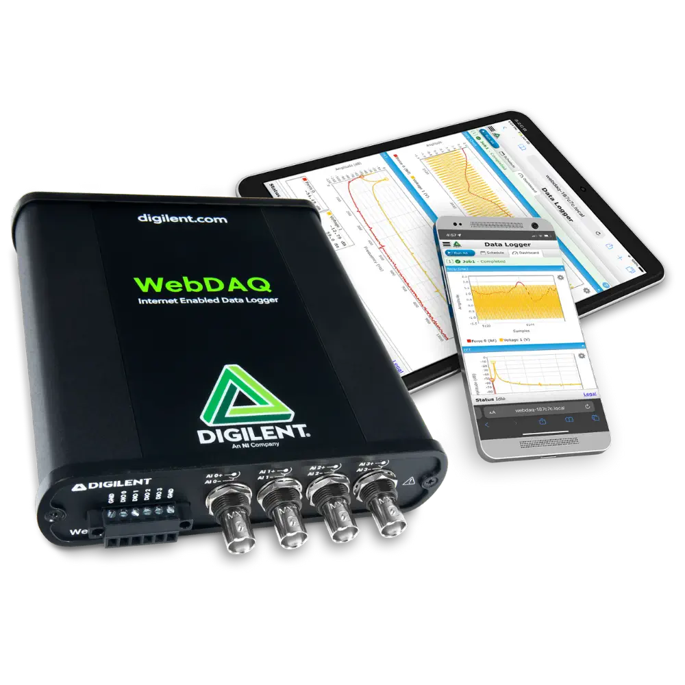 WebDAQ 504 Internet Enabled Vib/Acc Data Log; Digilent Build - RobotShop