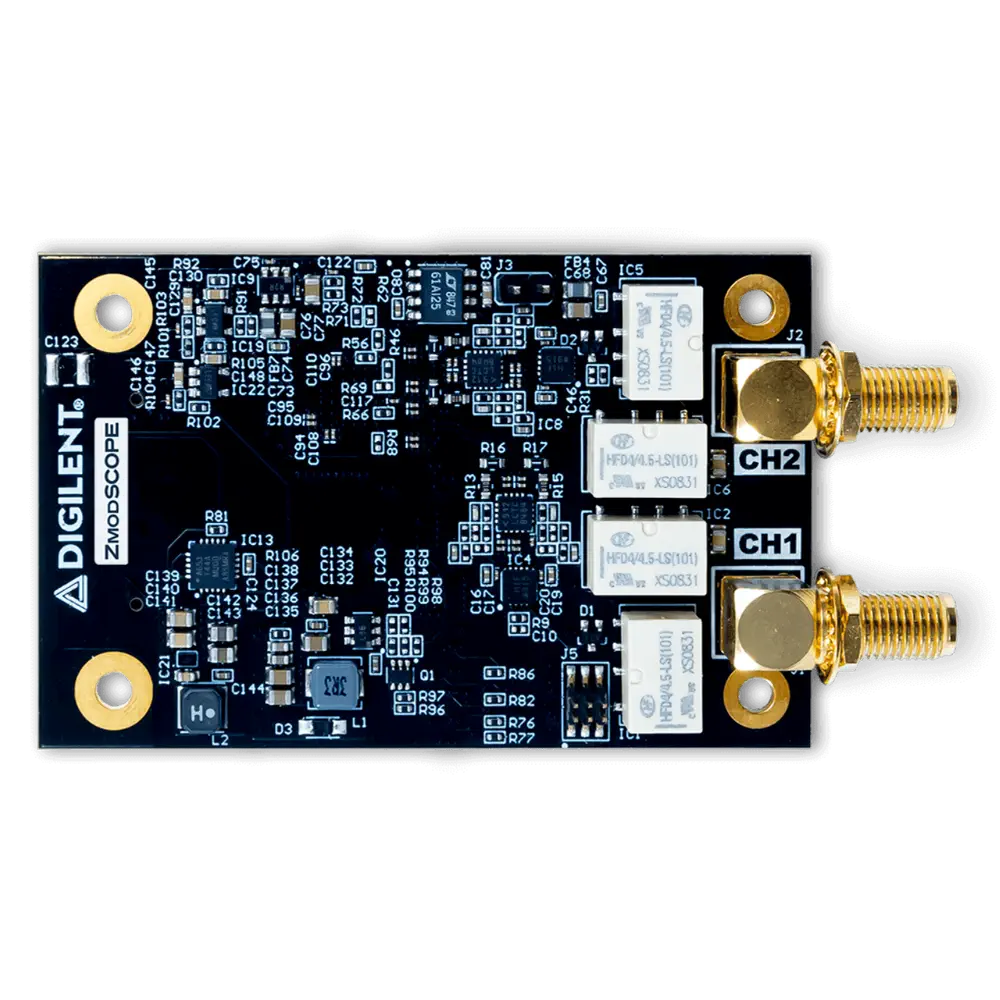 Digilent Zmod Scope 1410-125: 2-channel 14-bit Oscilloscope Module ...